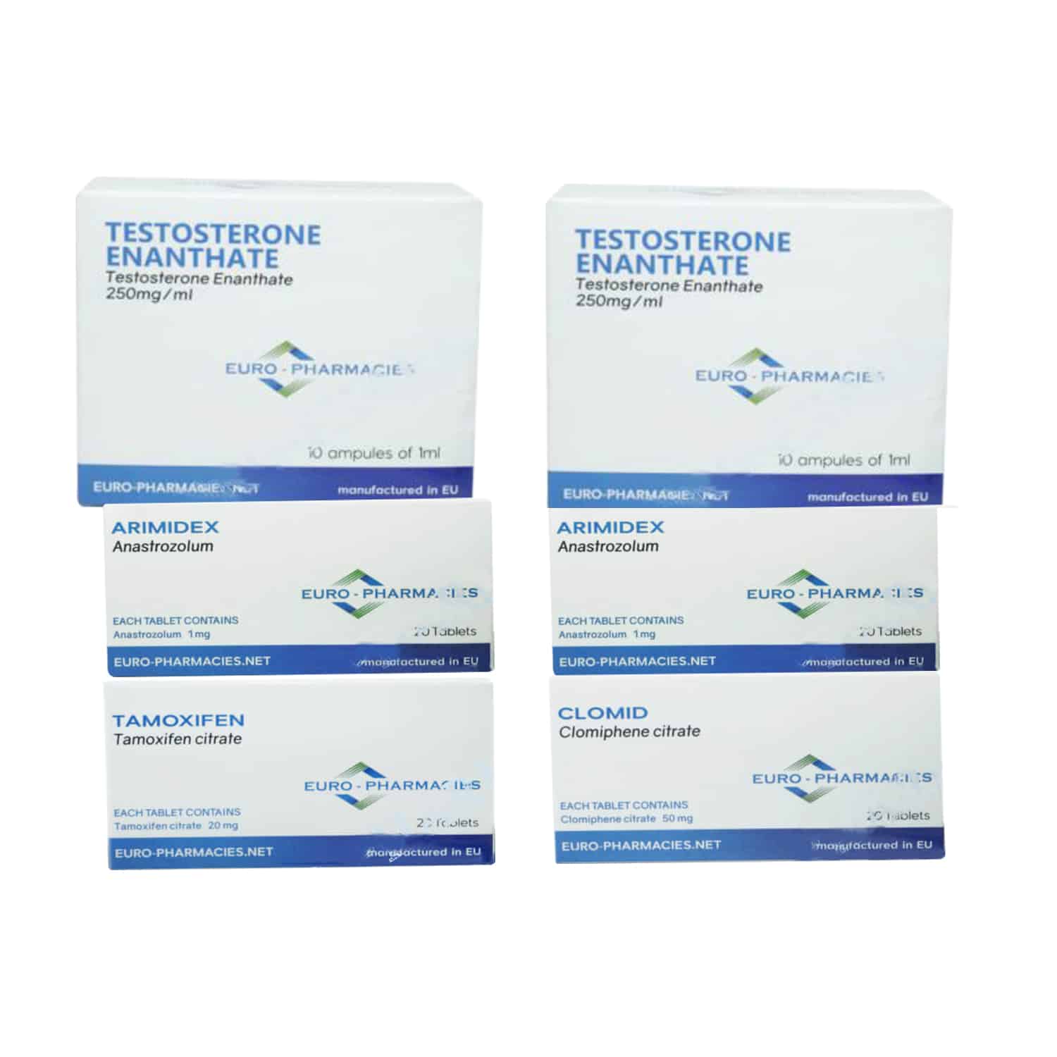Pack Bulking - Euro Pharmacies - Enantato de Testosterona (8 semanas ...
